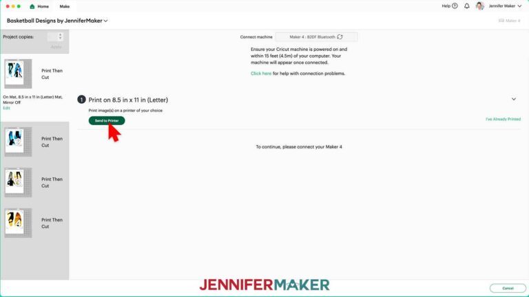 Custom Photo Basketball - Jennifer Maker