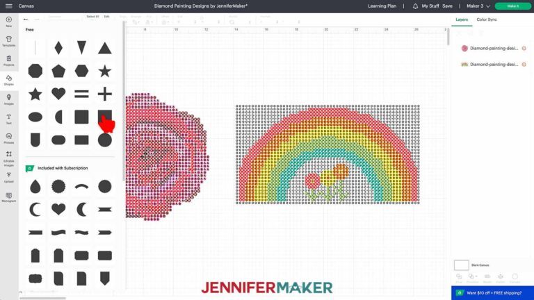 Diamond Painting for Beginners with Four Free & Easy Patterns ...