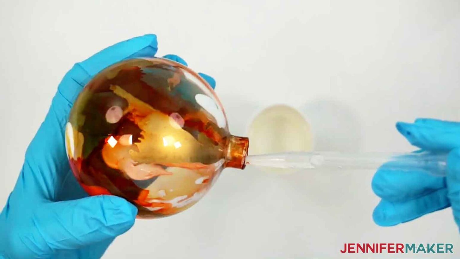 DIY Alcohol Ink Ornaments: Easy Christmas Tutorial - Jennifer Maker