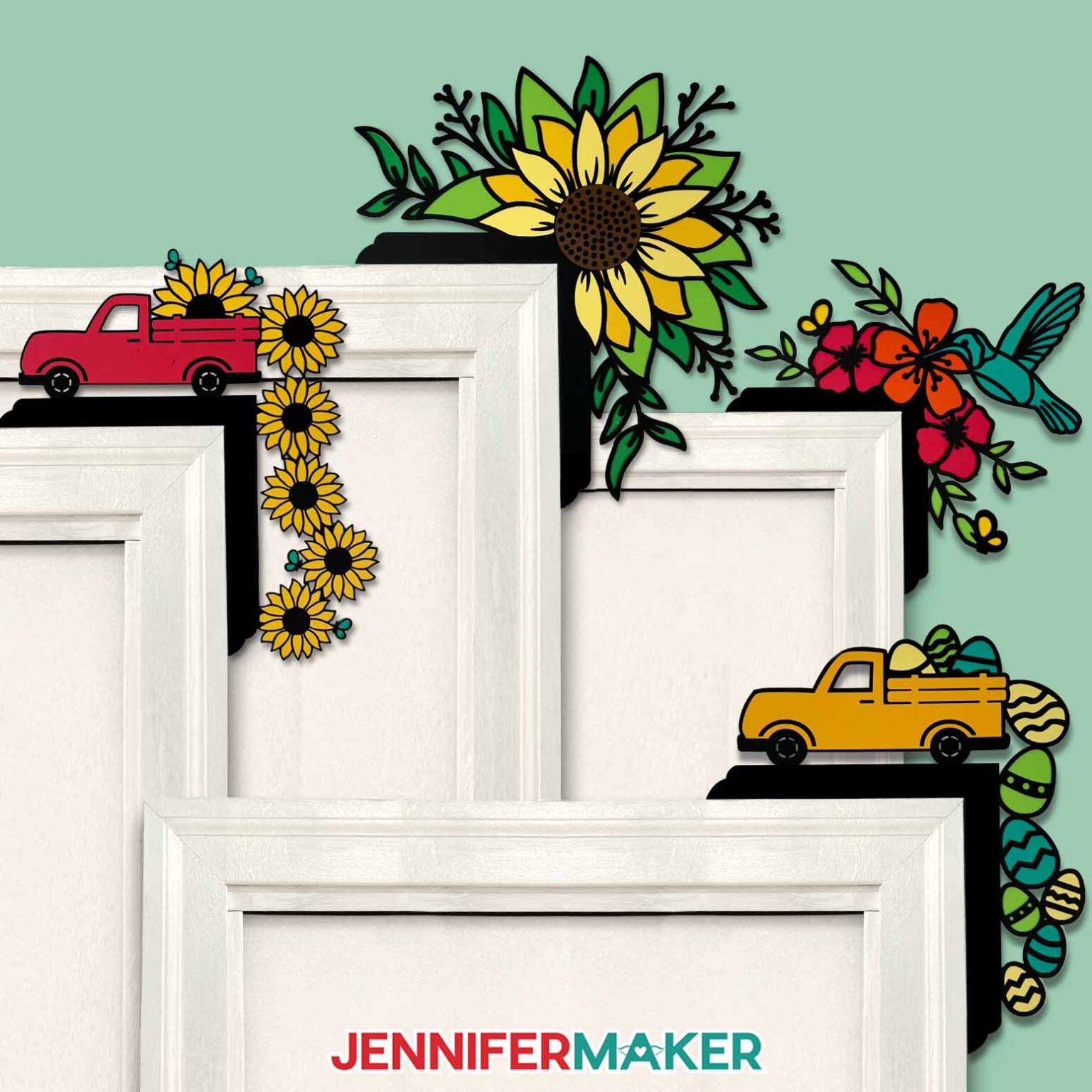 How To Make A DIY Door Frame Topper With Paper! - Jennifer Maker