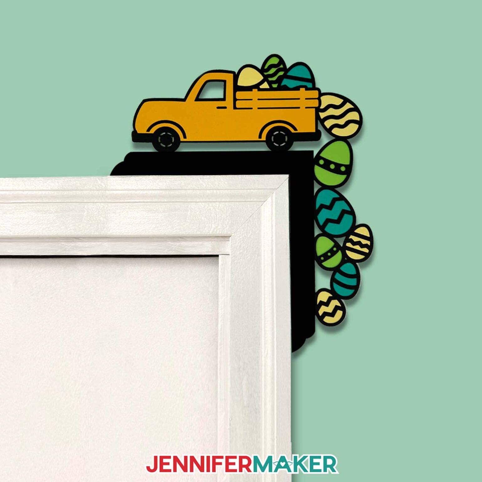 How To Make A DIY Door Frame Topper With Paper! - Jennifer Maker