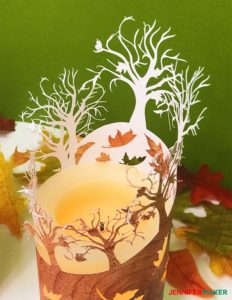 DIY Fall Luminary: Autumn Leaves - Jennifer Maker