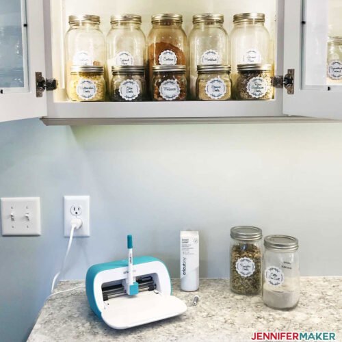 DIY Pantry Labels on a Cricut Joy, Explore, or Maker! - Jennifer Maker