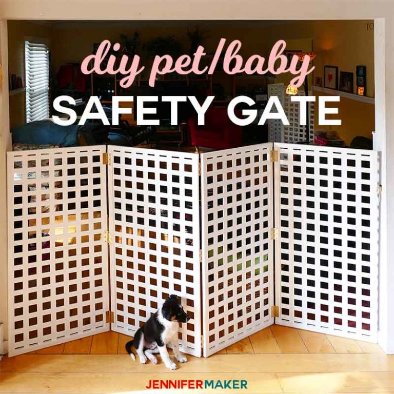 DIY Pet Gate / Baby Gate - Freestanding & Extra Wide + Tall - Jennifer ...