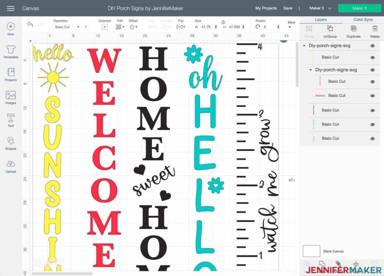 DIY Porch Signs: How to Cut & Apply Long Vinyl with the Cricut Maker 3 ...