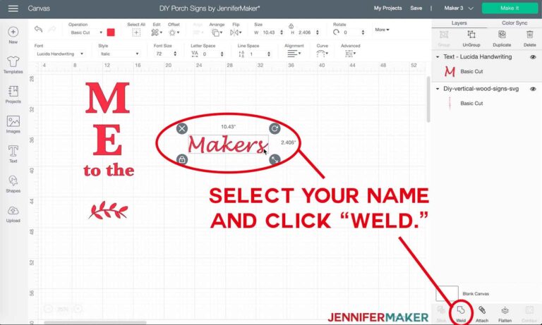 DIY Porch Signs: How to Cut & Apply Long Vinyl with the Cricut Maker 3 ...