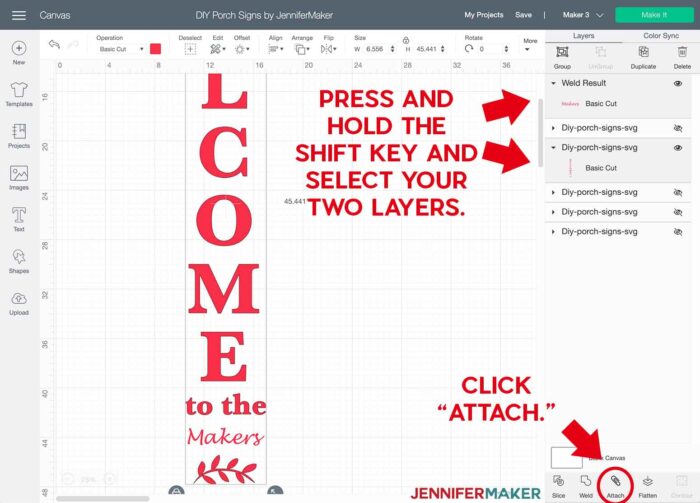 DIY Porch Signs: How to Cut & Apply Long Vinyl with the Cricut Maker 3 ...