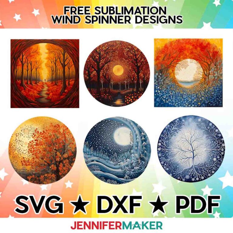 DIY Wind Spinner With Sublimation or Infusible Ink - Jennifer Maker