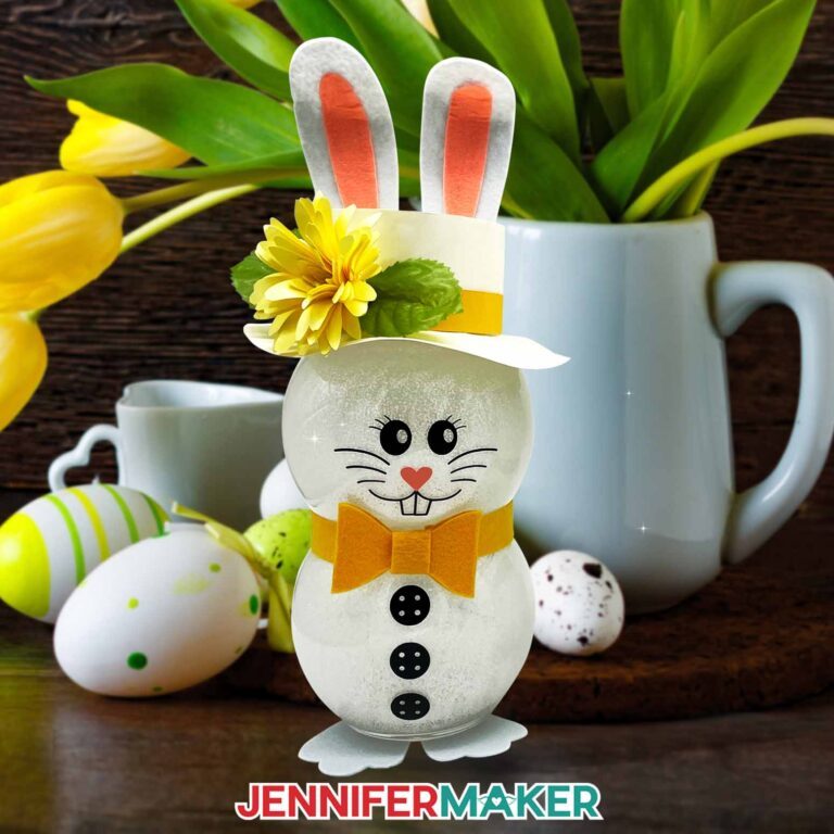 Dollar Tree Bunny for Easter - Make it for Under $10! - Jennifer Maker