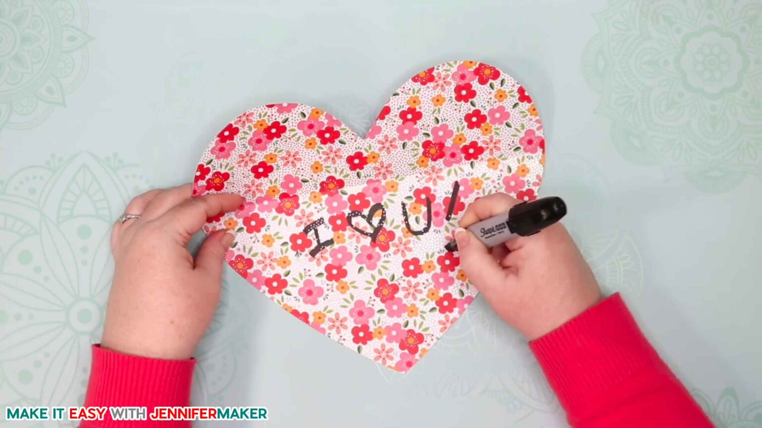 Easy Paper Heart Envelope Filled with Love! - Jennifer Maker