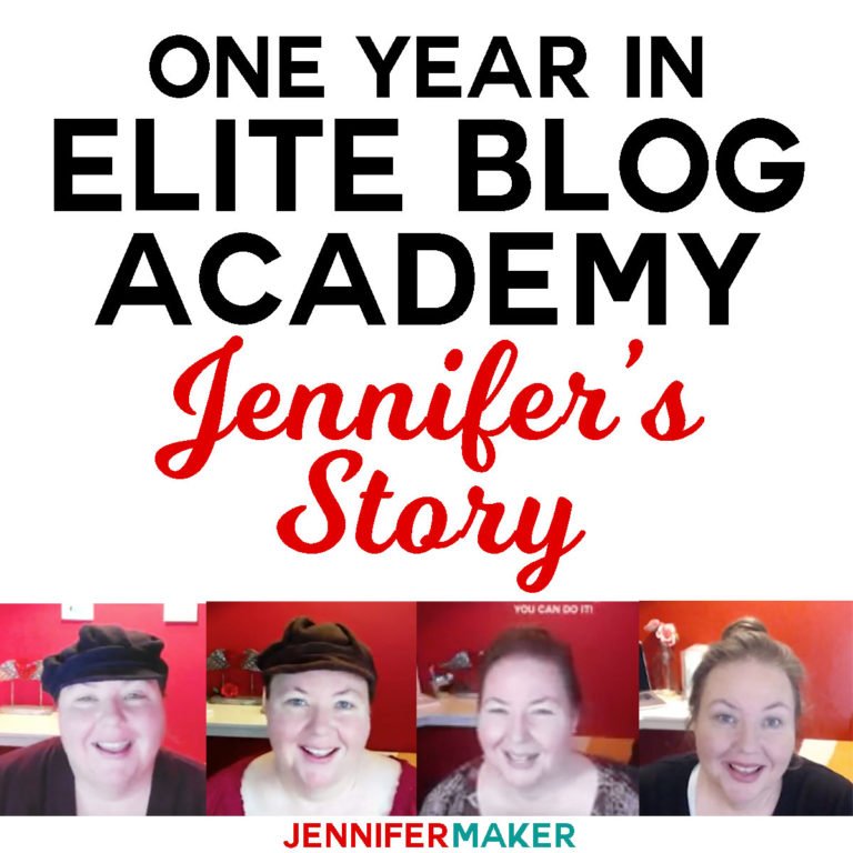 A Year in the Life of an Elite Blog Academy Student - Jennifer Maker