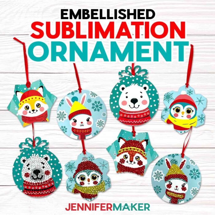 Rhinestone Embellished Ornament for the Christmas Tree! - Jennifer Maker