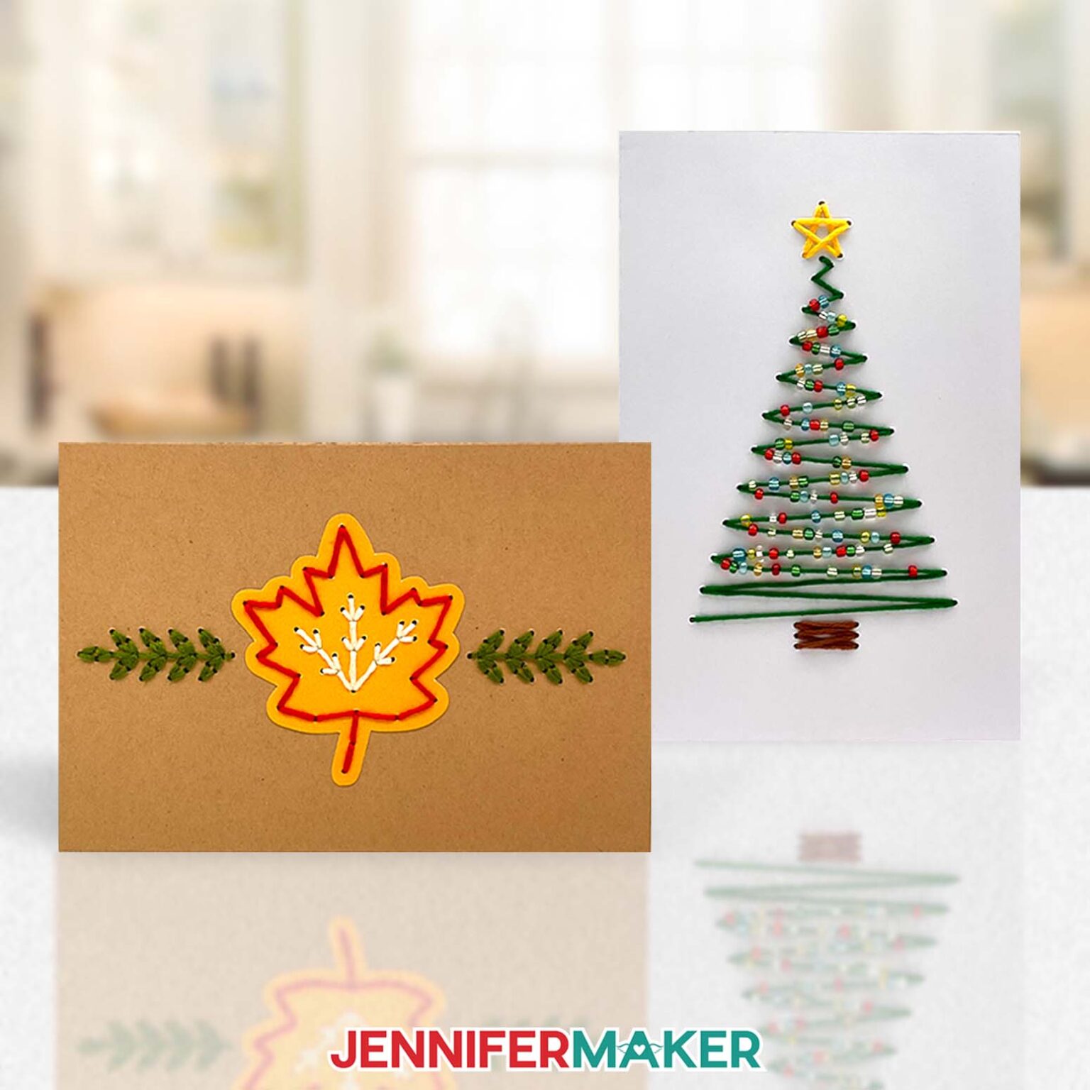 DIY Embroidered Cards: Hand Embroidery Made EASY! - Jennifer Maker