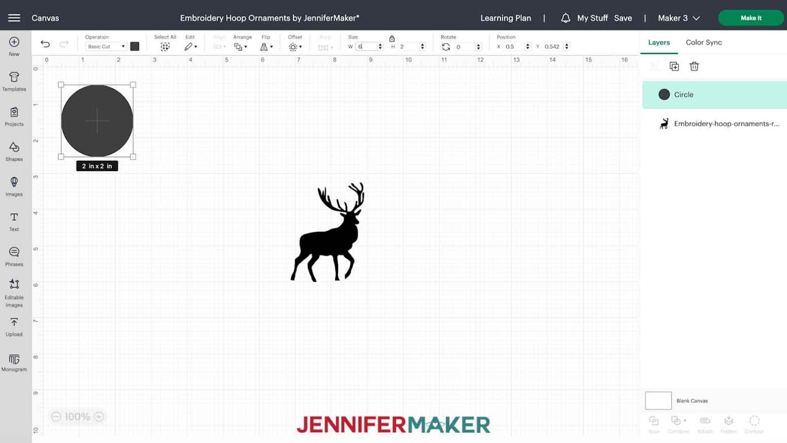 Embroidery Hoop Ornaments - Jennifer Maker