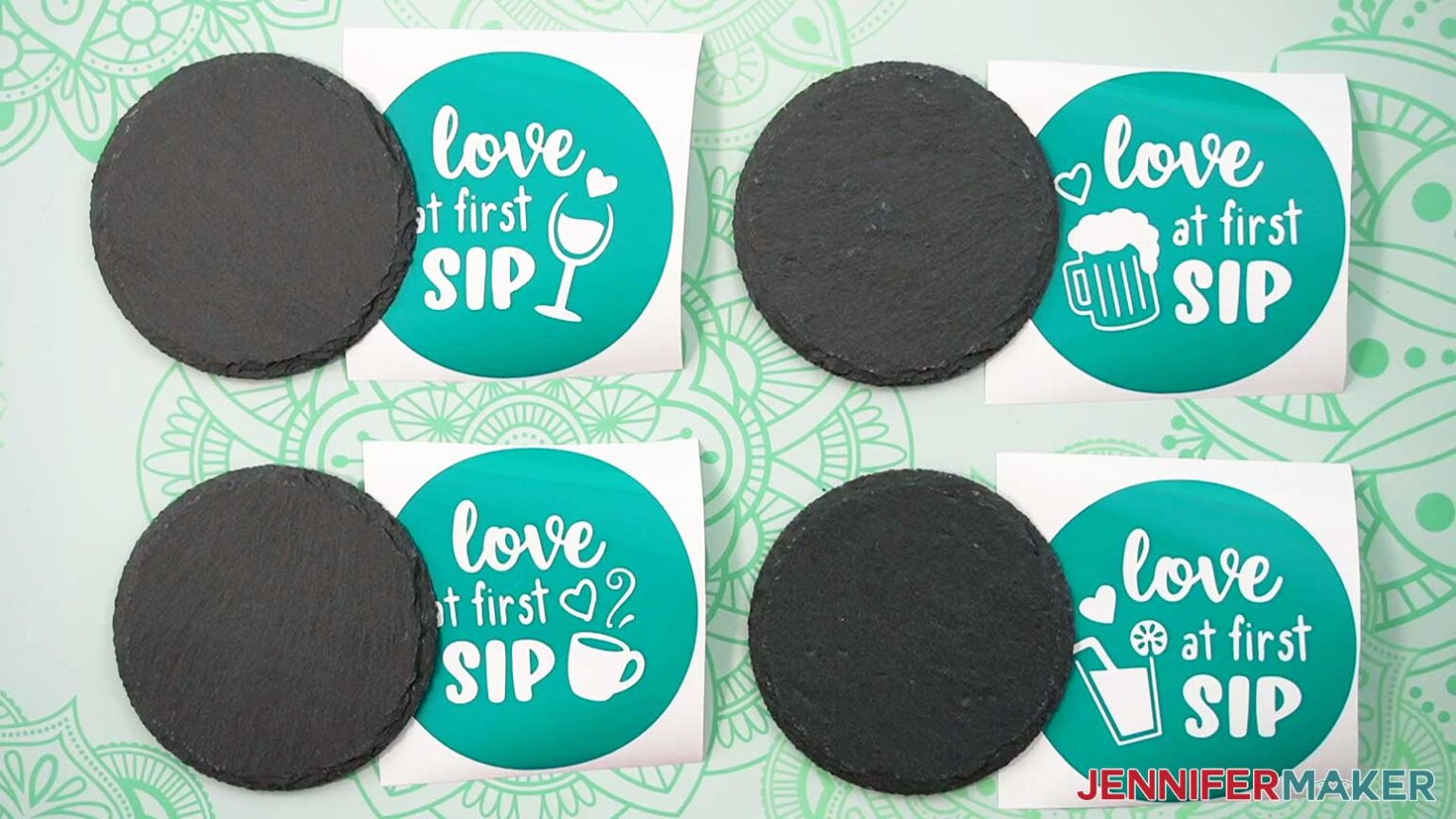 How to Etch Slate: Make a Cheeseboard & Coasters! - Jennifer Maker