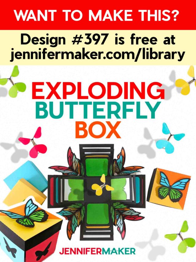 DIY Exploding Butterfly Box with Flying Butterflies! - Jennifer Maker