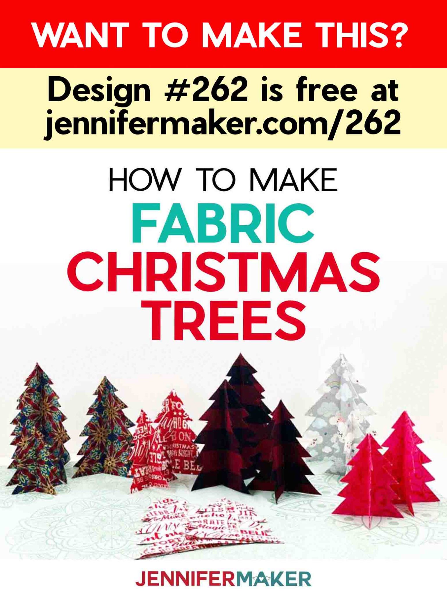 DIY Fabric Christmas Tree - Jennifer Maker