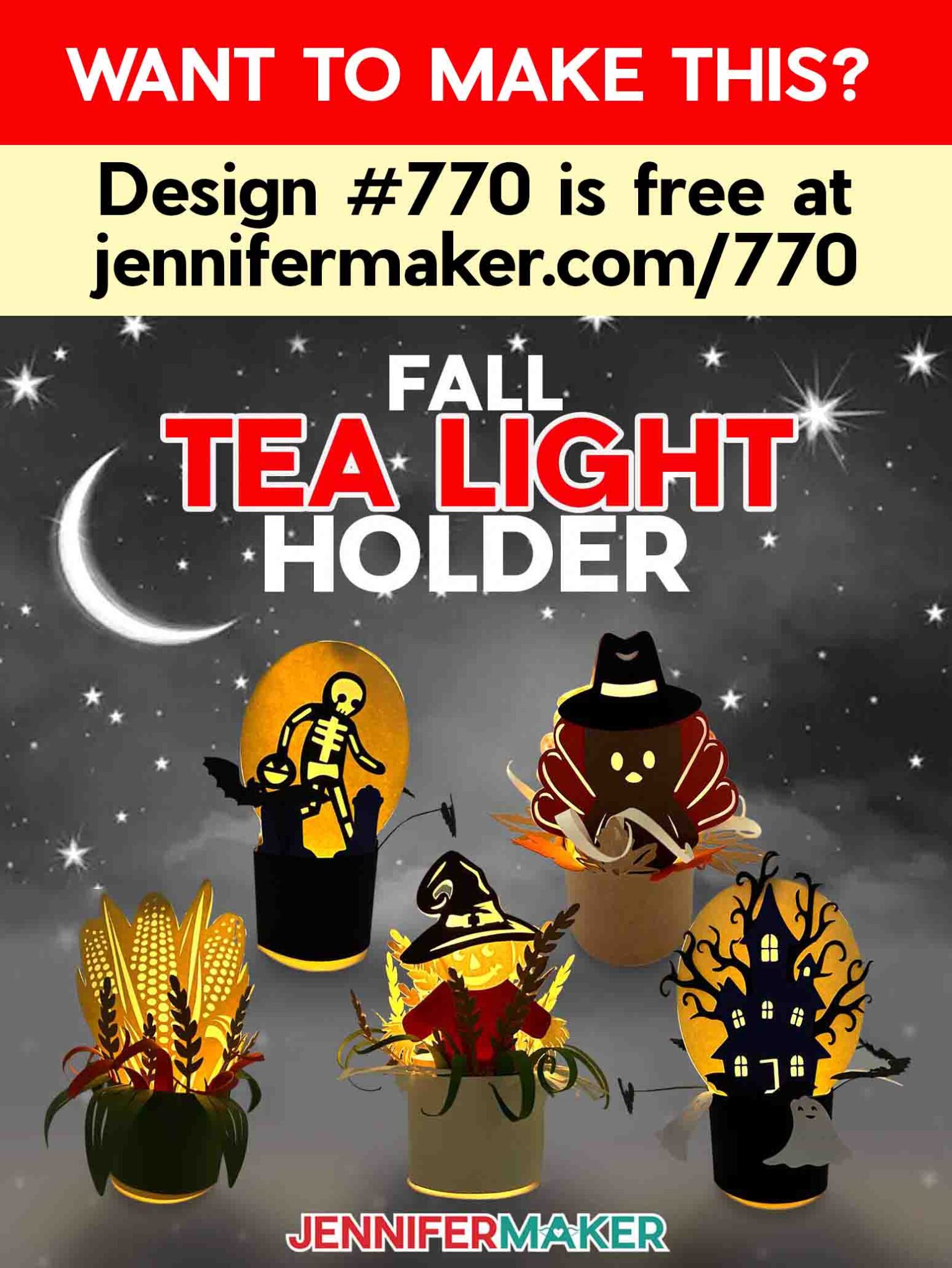 Love Autumn Decor? Make A Fall Tea Light Holder! - Jennifer Maker