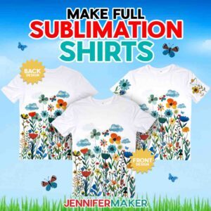 How To Make Full Sublimation Shirts With All Over Designs - Jennifer Maker