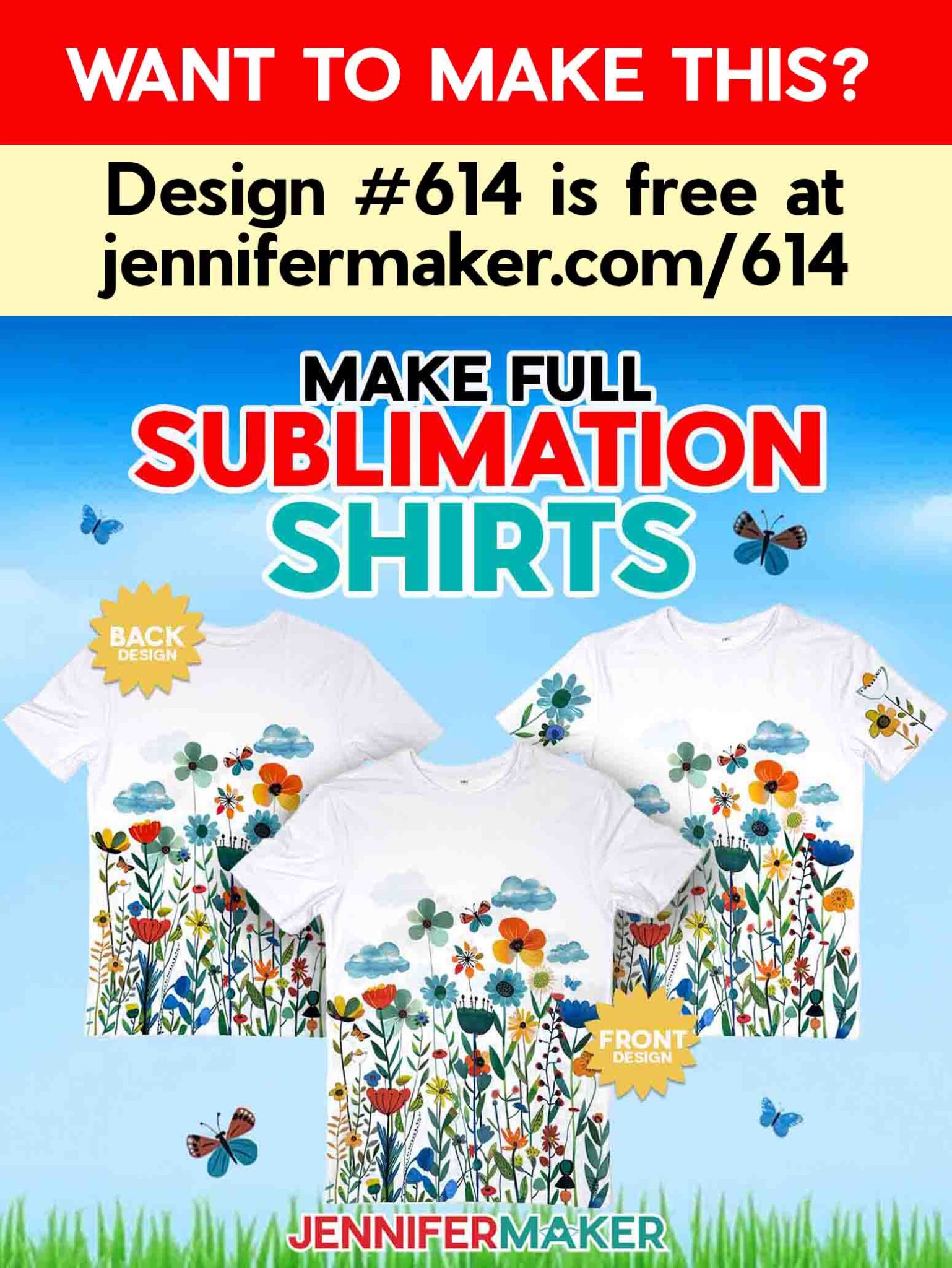 How To Make Full Sublimation Shirts With All Over Designs - Jennifer Maker
