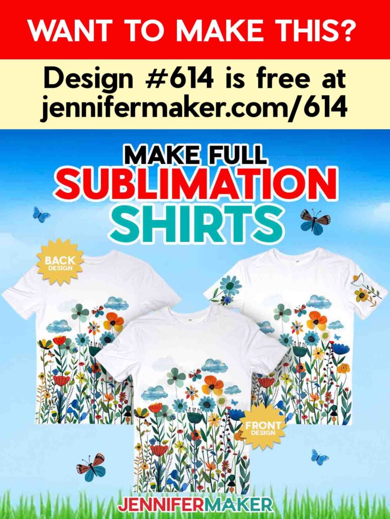 How To Make Full Sublimation Shirts With All Over Designs - Jennifer Maker