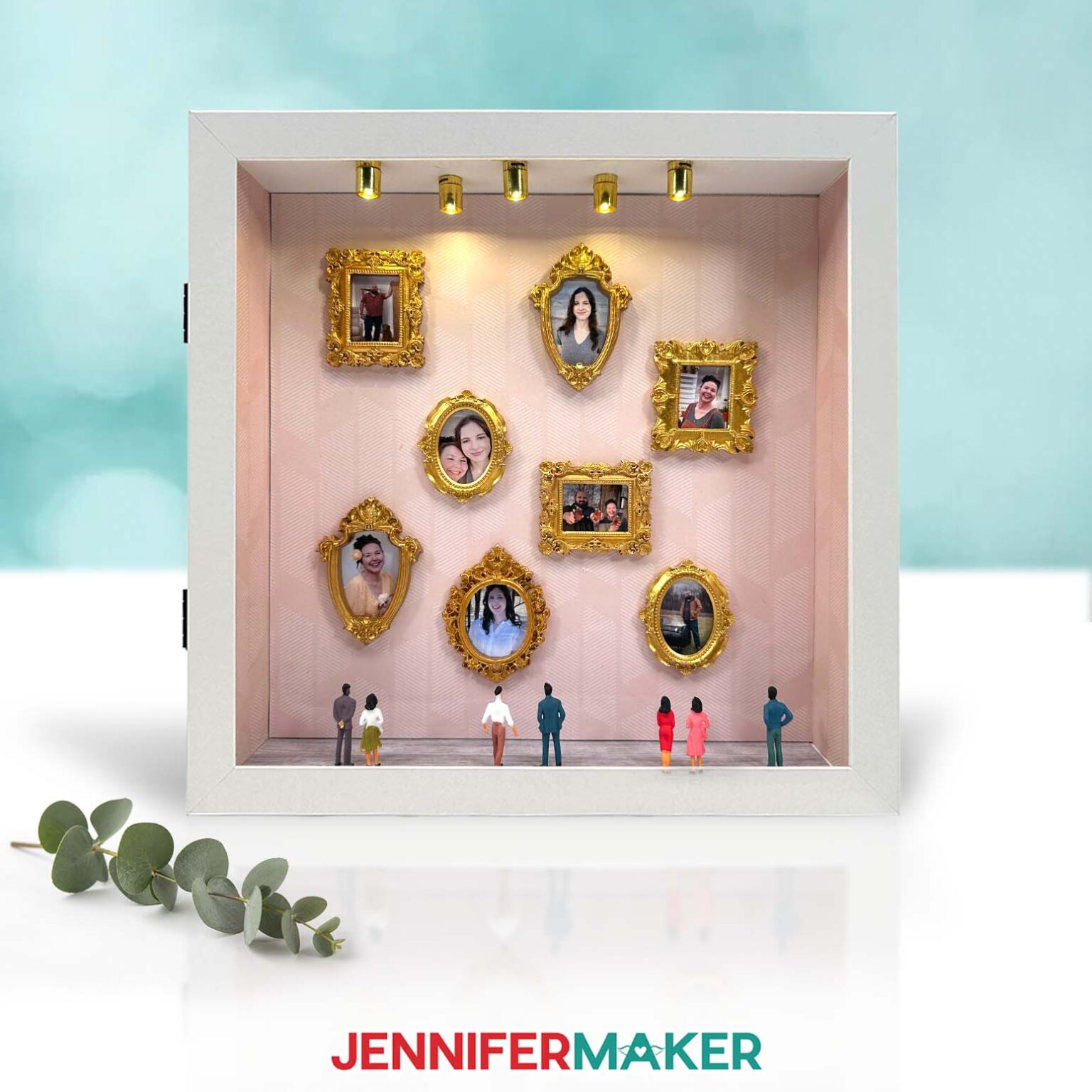 Make a Gallery of Us Shadow Box (The Cutest Mini Museum!) - Jennifer Maker