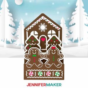 This Easy Gingerbread House Pop-Up Card Is 3D Fun! - Jennifer Maker