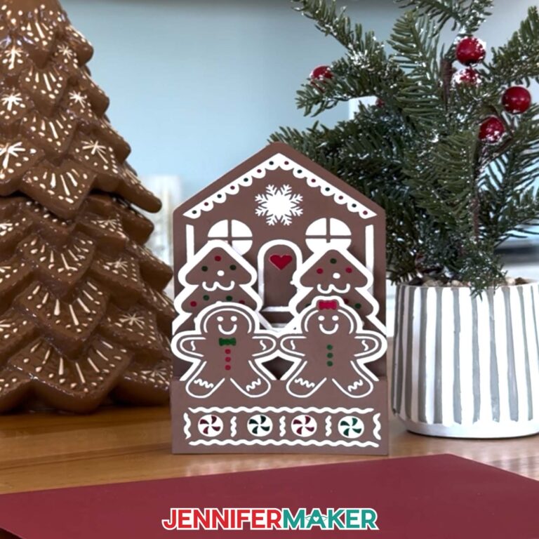 This Easy Gingerbread House Pop-Up Card Is 3D Fun! - Jennifer Maker