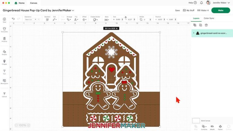 This Easy Gingerbread House Pop-Up Card Is 3D Fun! - Jennifer Maker