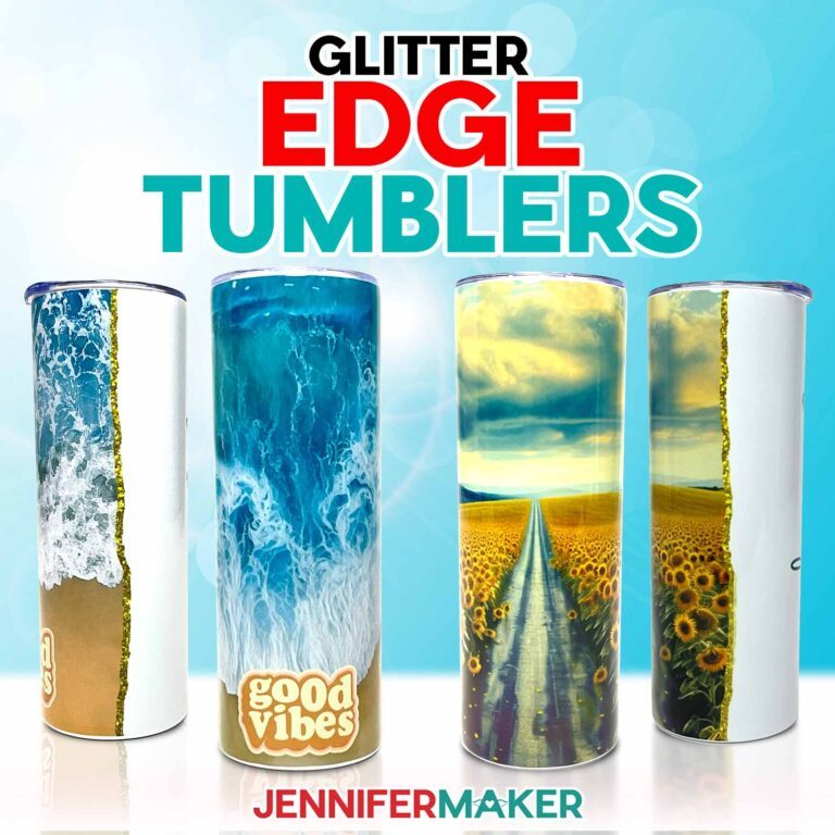 Sublimation Tumblers: 3 Methods + Seamless Designs! - Jennifer Maker