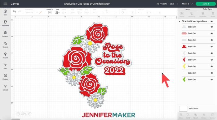 Graduation Cap Ideas to Make on a Cricut - Jennifer Maker