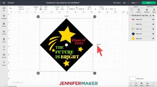 Graduation Cap Ideas to Make on a Cricut - Jennifer Maker