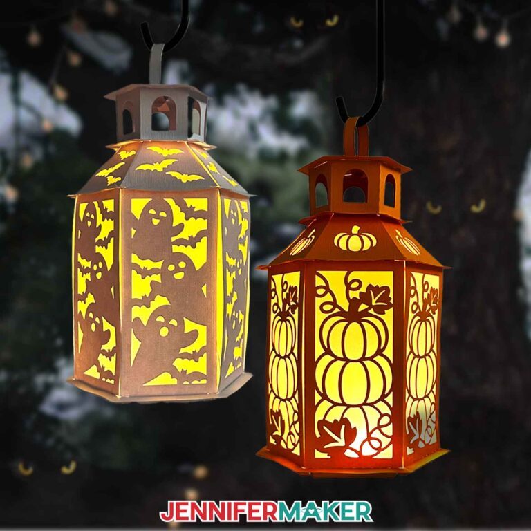 How To: DIY Hanging Fall Paper Lantern Decorations - Jennifer Maker