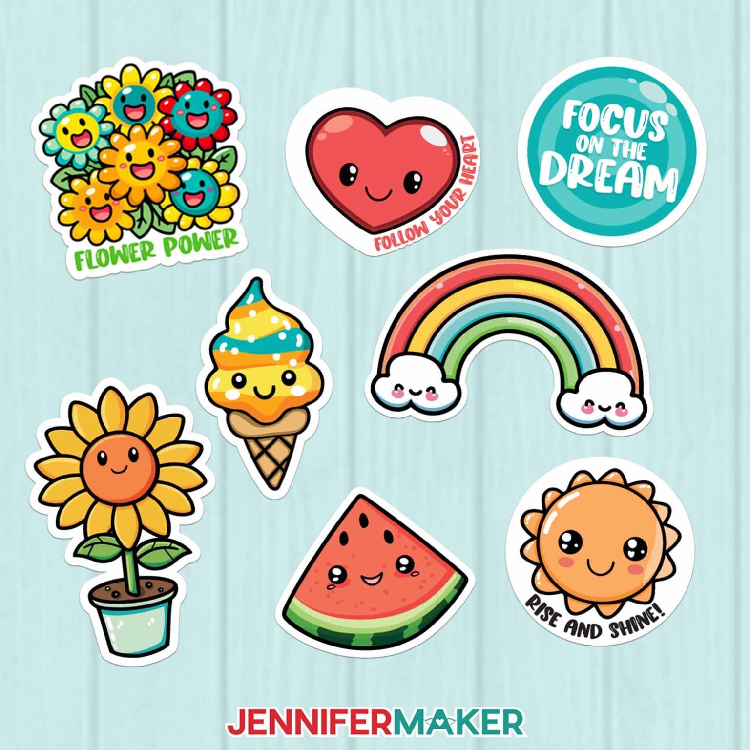 Happy Summer Magnets for Your Fridge (Cutest Designs Ever!) - Jennifer ...