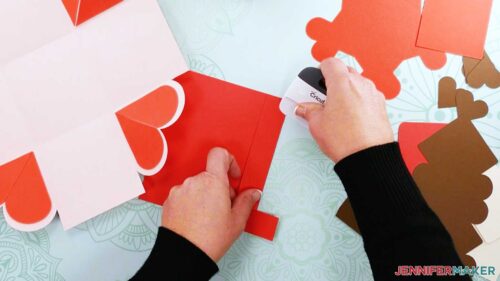 Heart Explosion Box Template - Free SVG File! - Jennifer Maker