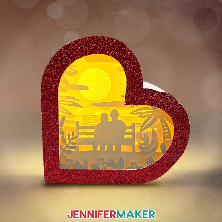 Make A Heart-Shaped Shadow Box for Valentine's Day - Jennifer Maker