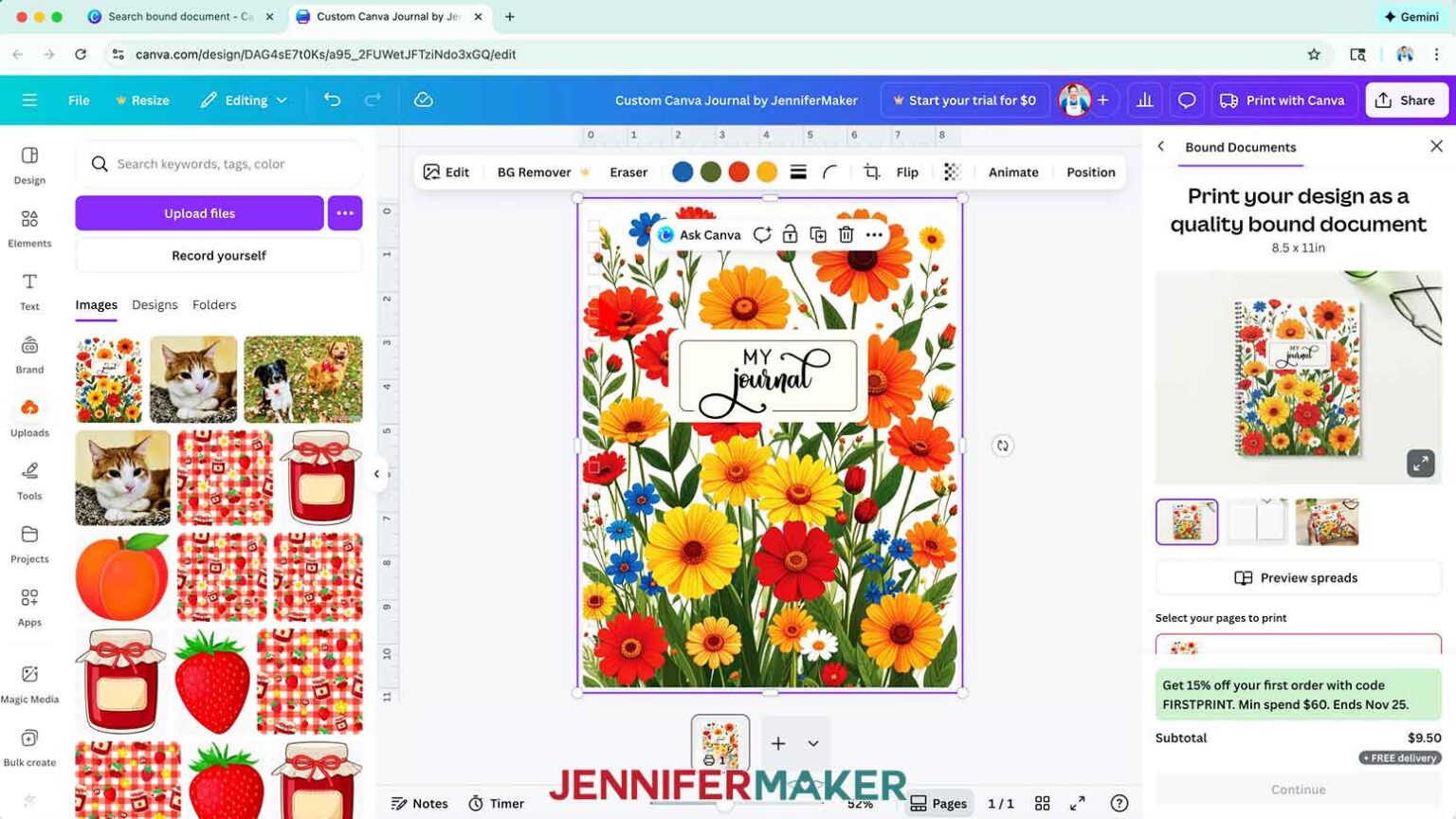 How to Create a Custom Journal in Canva + Free Pages! - Jennifer Maker