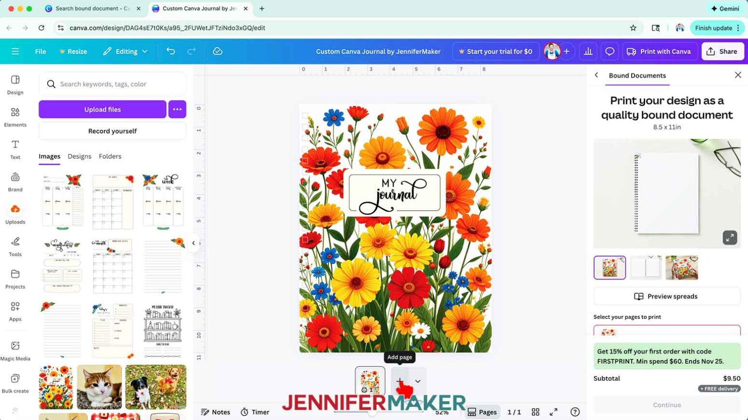 How to Create a Custom Journal in Canva + Free Pages! - Jennifer Maker
