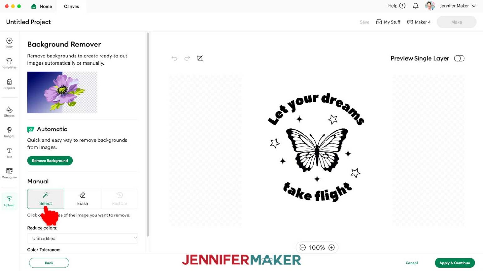 Create A Cut File In Canva - Jennifer Maker