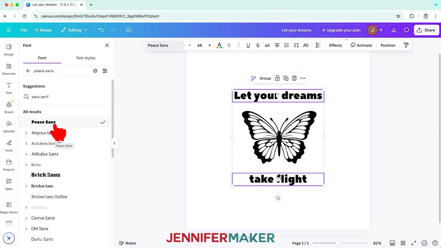 Create A Cut File In Canva - Jennifer Maker