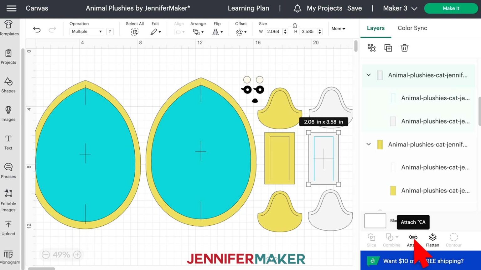 How to Make a Plushie: Quick and Easy with Cricut! - Jennifer Maker