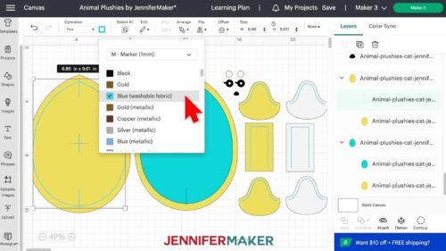 How to Make a Plushie: Quick and Easy with Cricut! - Jennifer Maker