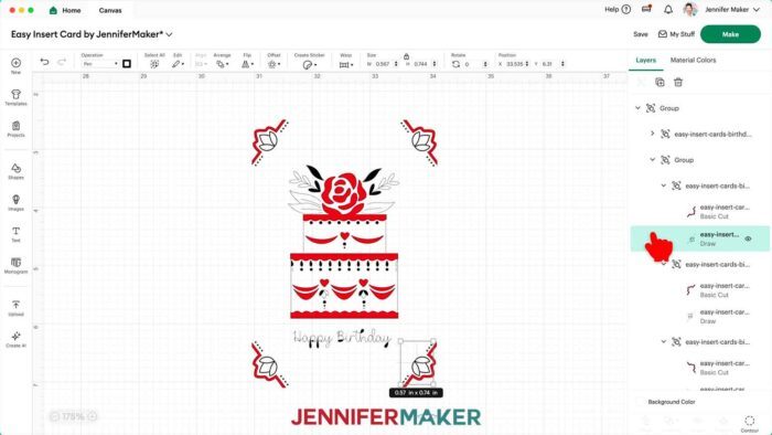 How to Make Insert Cards with Cricut, the Easy Way! - Jennifer Maker