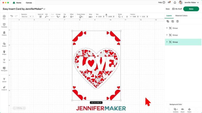 How to Make Insert Cards with Cricut, the Easy Way! - Jennifer Maker