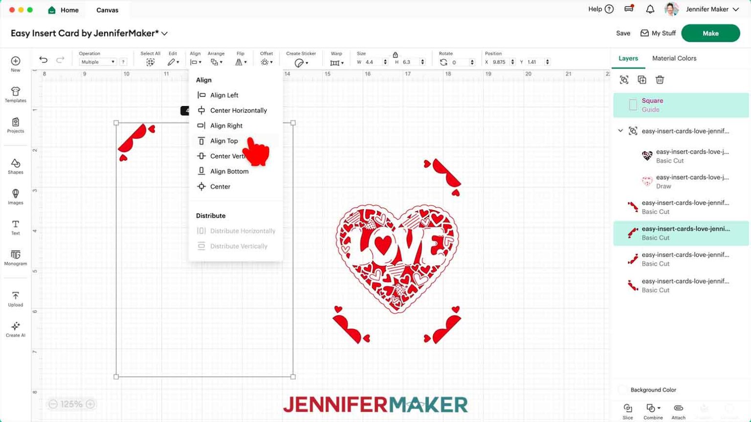 How to Make Insert Cards with Cricut, the Easy Way! - Jennifer Maker