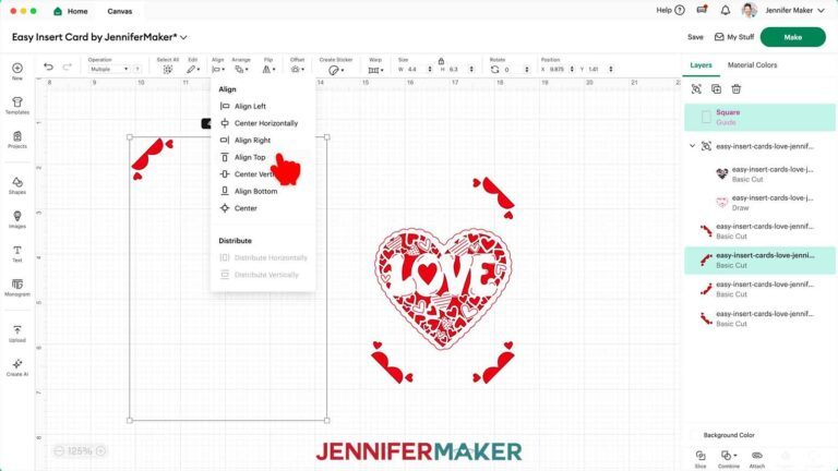 How to Make Insert Cards with Cricut, the Easy Way! - Jennifer Maker