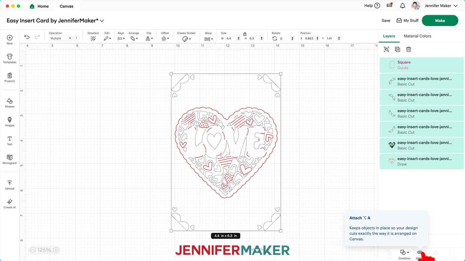 How to Make Insert Cards with Cricut, the Easy Way! - Jennifer Maker