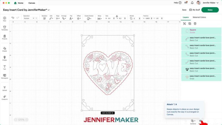 How to Make Insert Cards with Cricut, the Easy Way! - Jennifer Maker