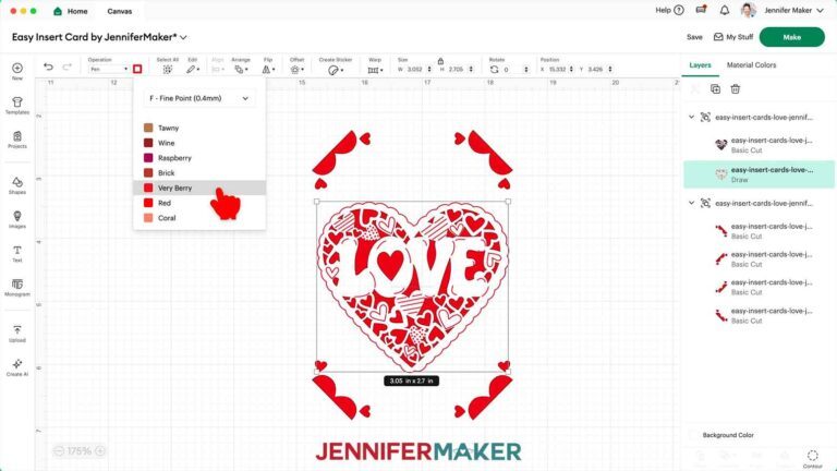 How to Make Insert Cards with Cricut, the Easy Way! - Jennifer Maker