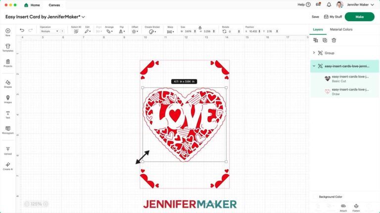 How to Make Insert Cards with Cricut, the Easy Way! - Jennifer Maker